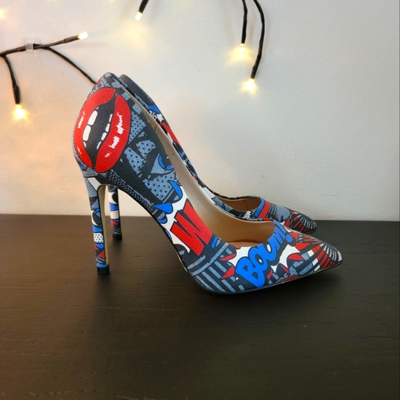 Aldo | Shoes | Aldo Comic Strip Marvel Stilettos | Poshmark